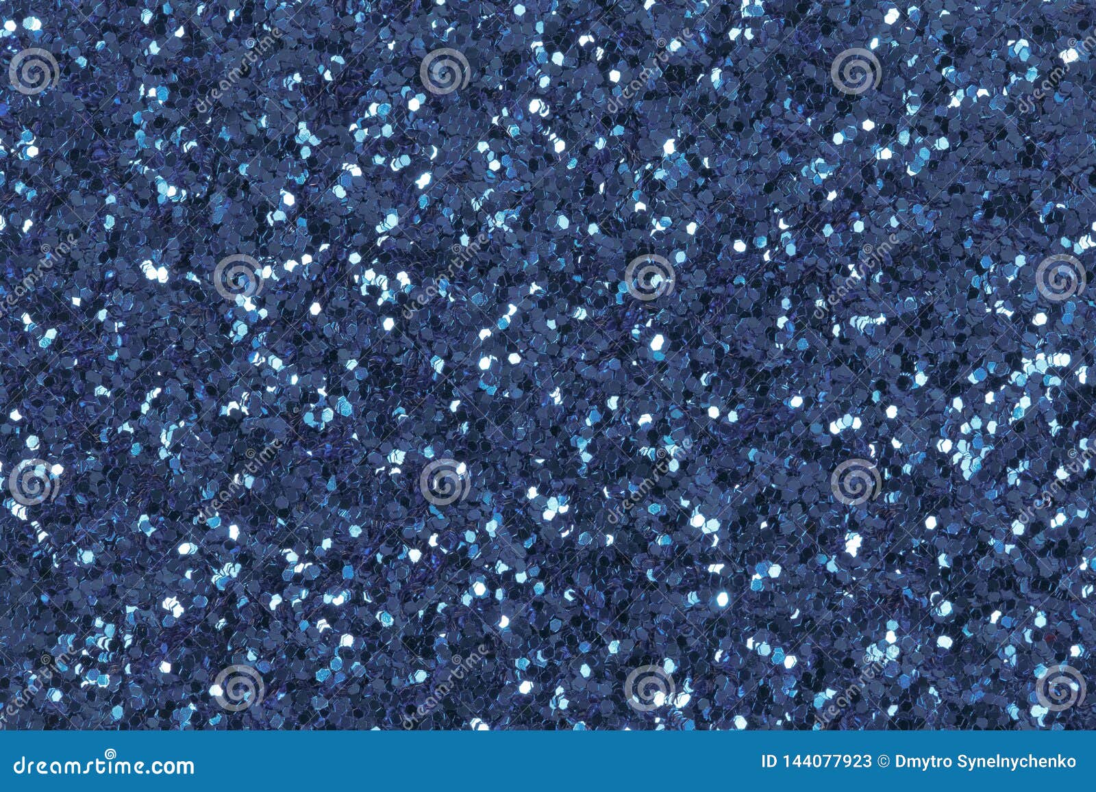 Texture from Blue Glitter. Low Contrast Photo. Stock Image - Image of ...