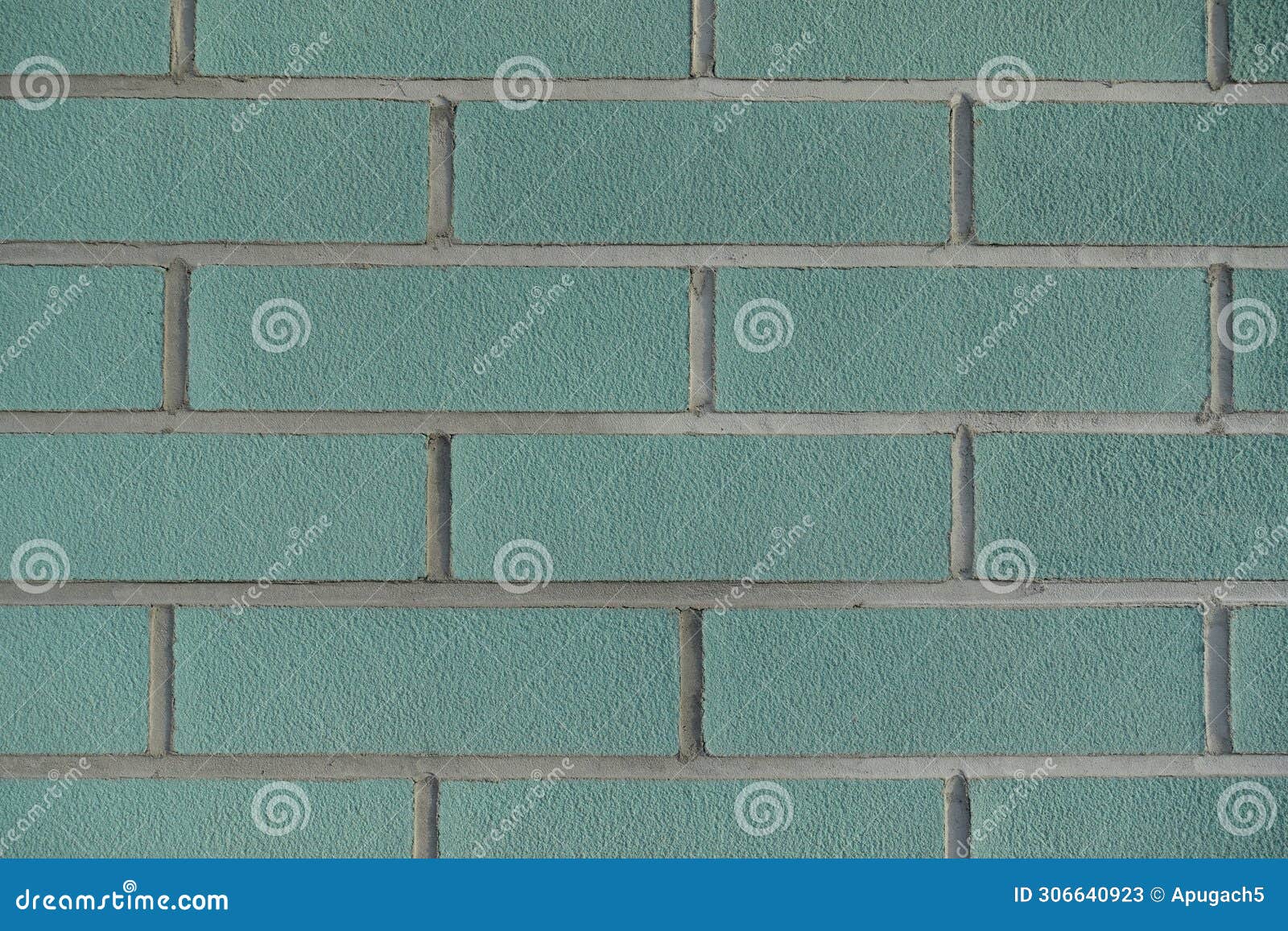 Texture of Blue Green Brick Wall with Grey Mortar Joints Stock Image ...