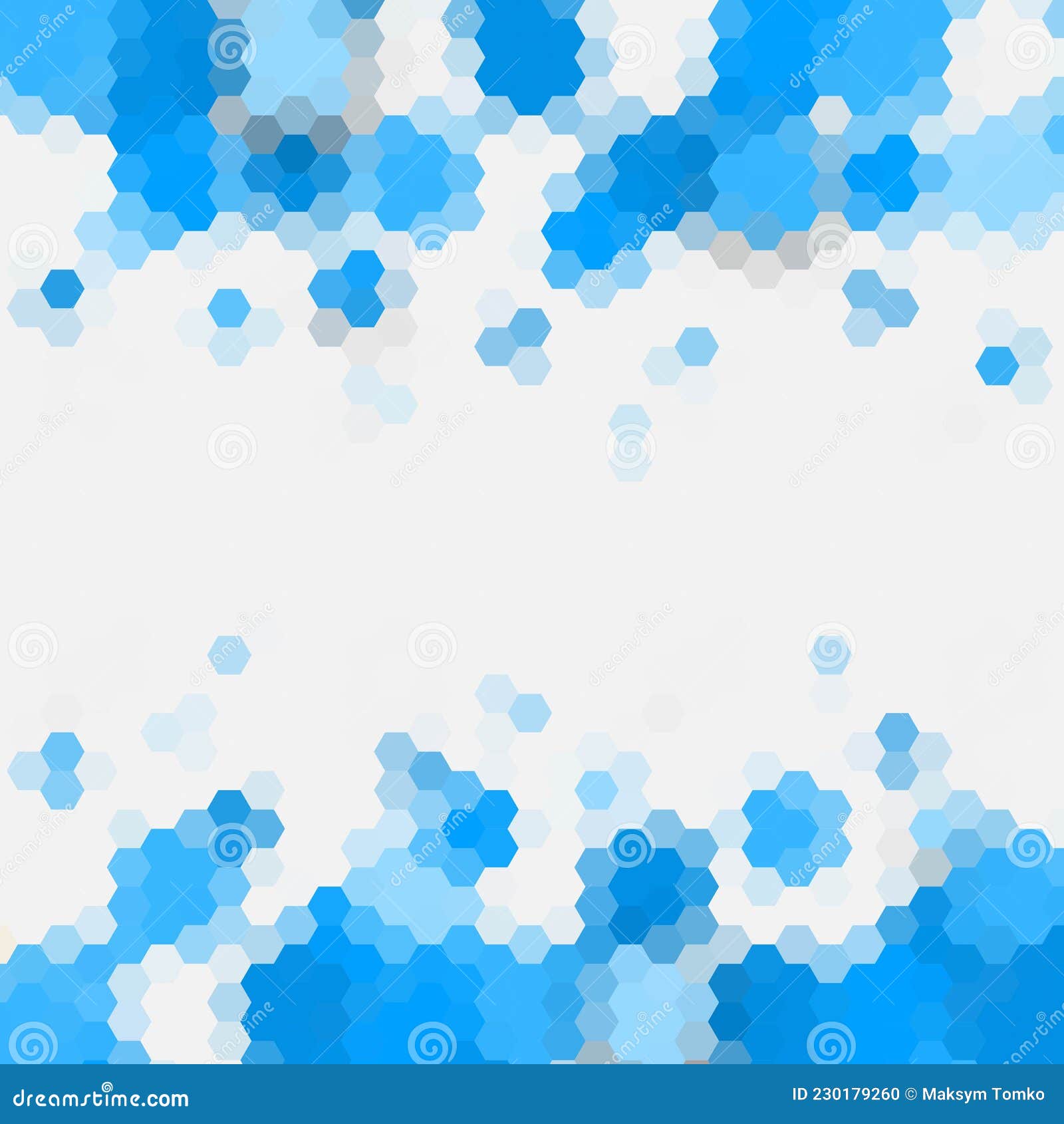 Texture Blue Hex Grid. Vector Illustration. Eps 10 Stock Illustration ...