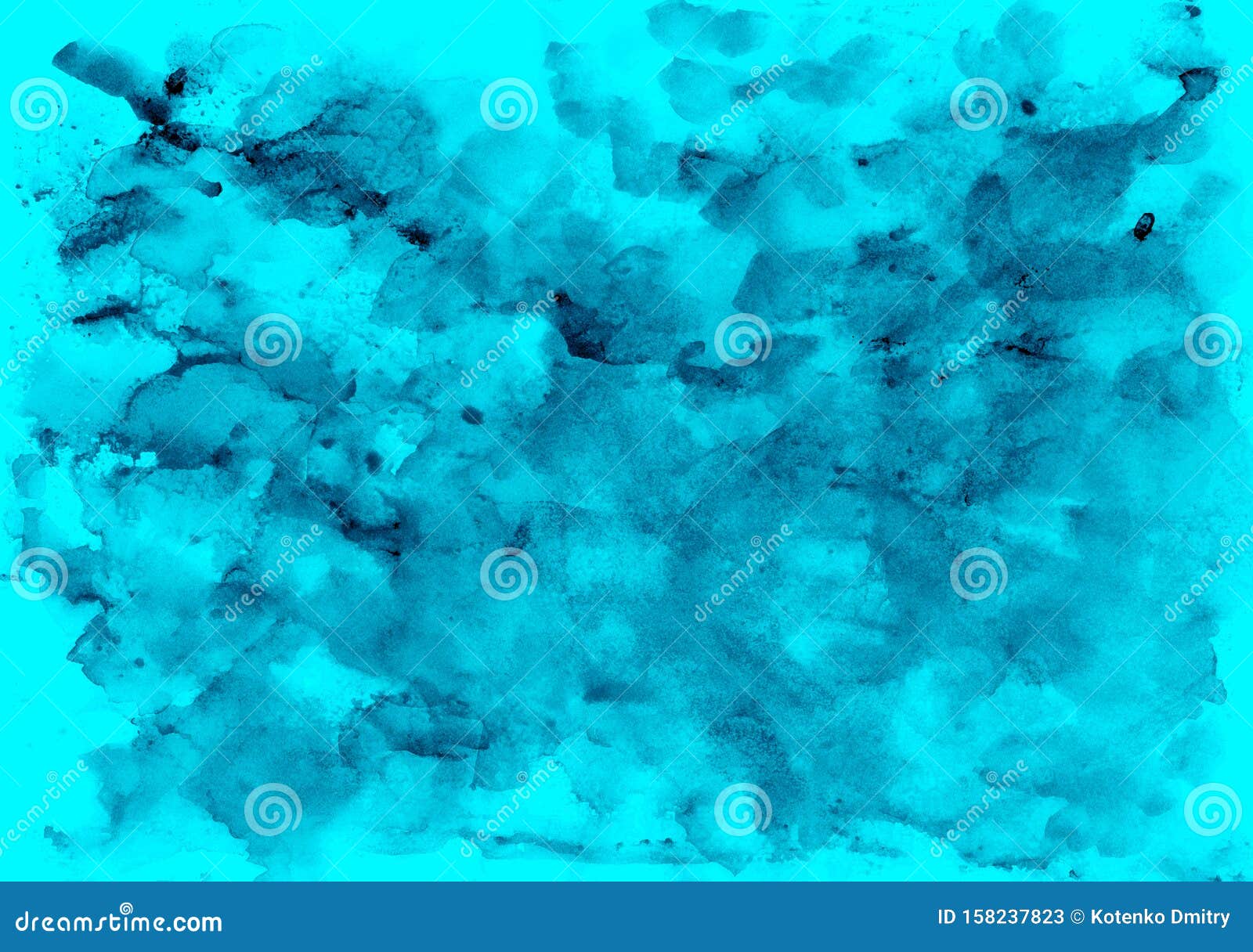 Texture of Blue Ink Dissolving in Blue Water. Stock Illustration ...