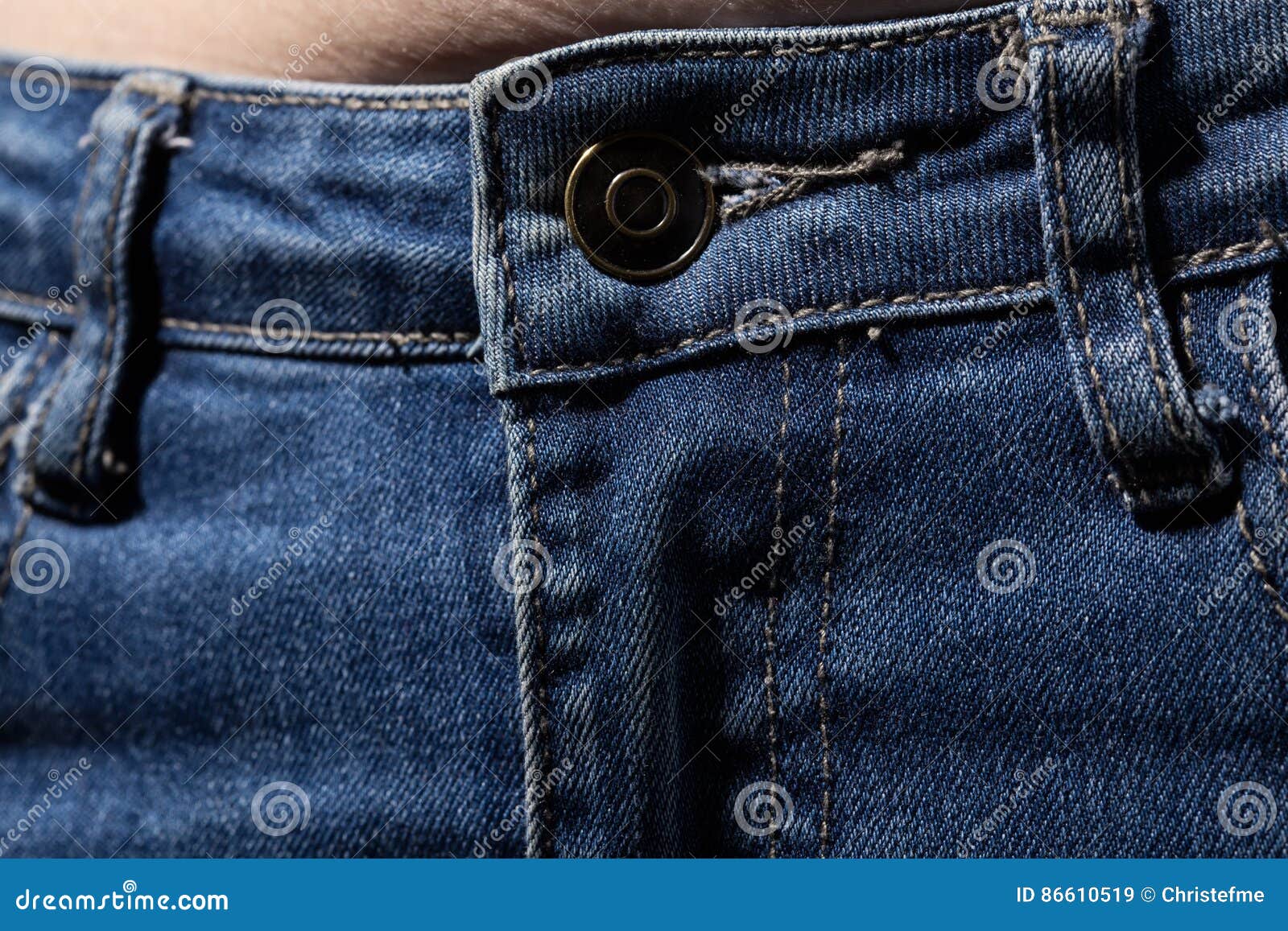 Texture of Blue Jeans Fly Zipper Stock Image - Image of stitch, denim ...