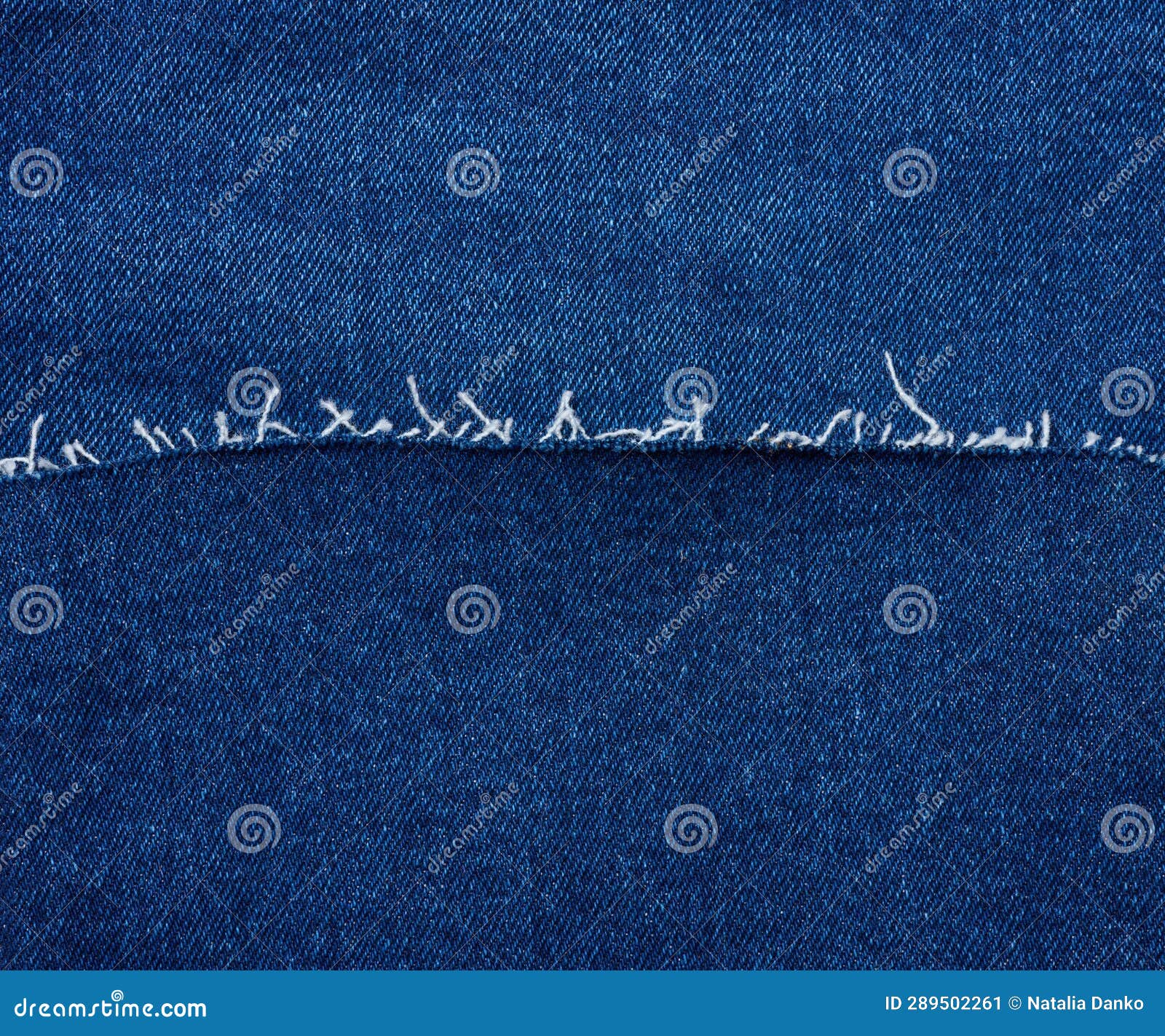 Texture of Blue Jeans with Thread Stock Image - Image of thread, wear ...