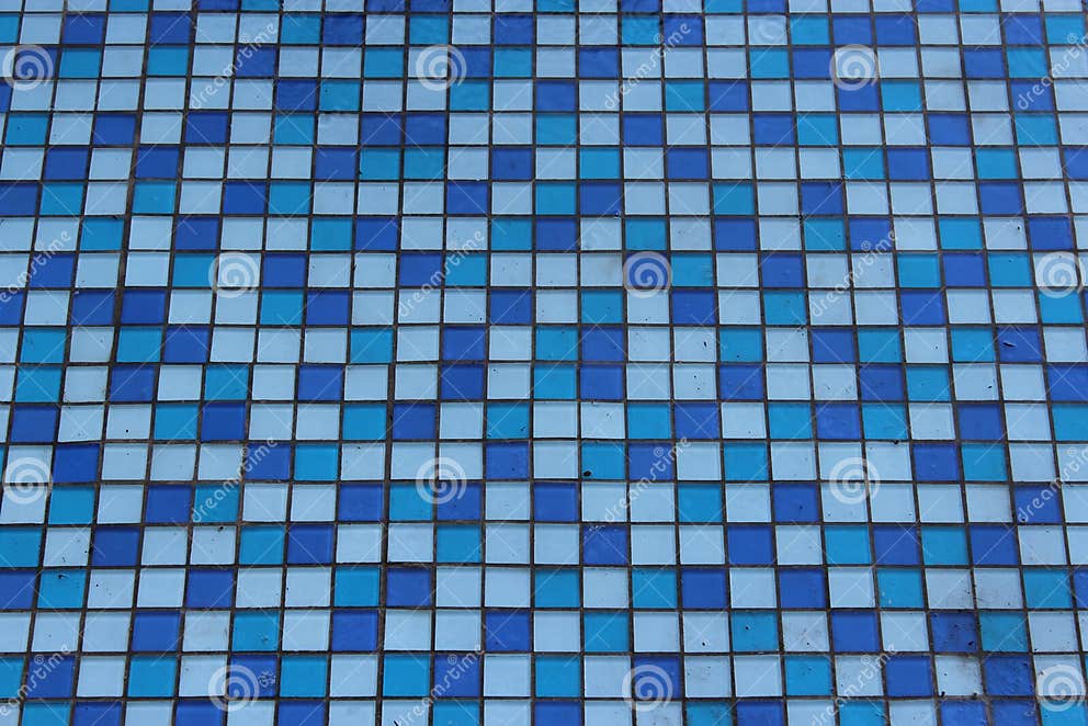 Texture from Blue and Light Blue Mosaic Stock Photo - Image of ...