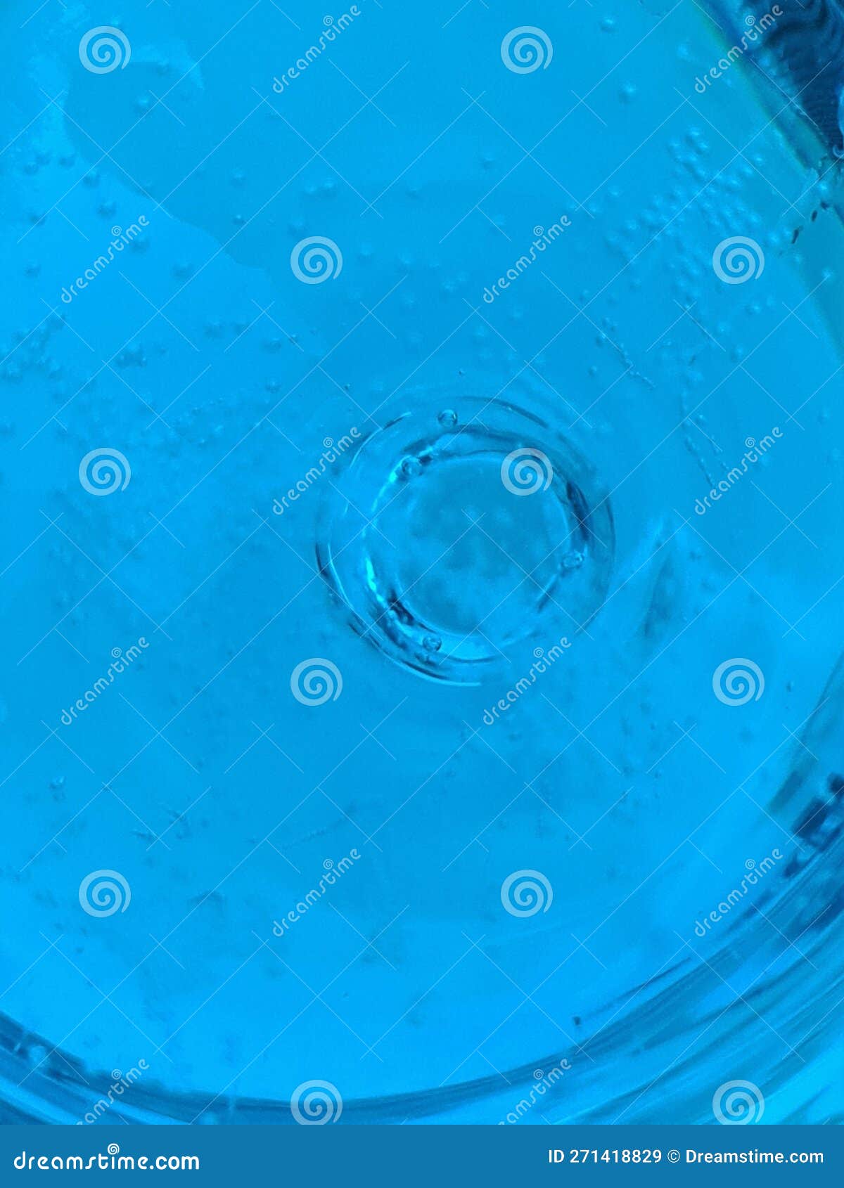Texture of Blue Liquid with Bubbles Stock Image - Image of rough, blue ...