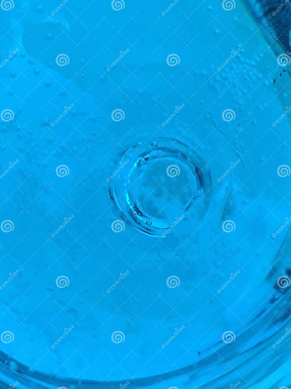 Texture of Blue Liquid with Bubbles Stock Image - Image of rough, blue ...