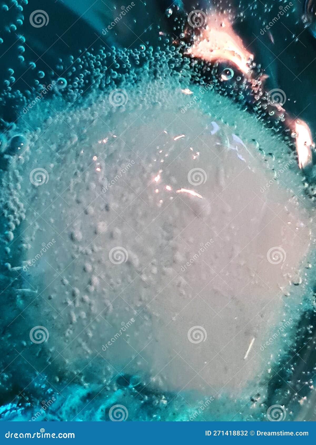 Texture of Blue Liquid with Bubbles Stock Photo - Image of grunge ...