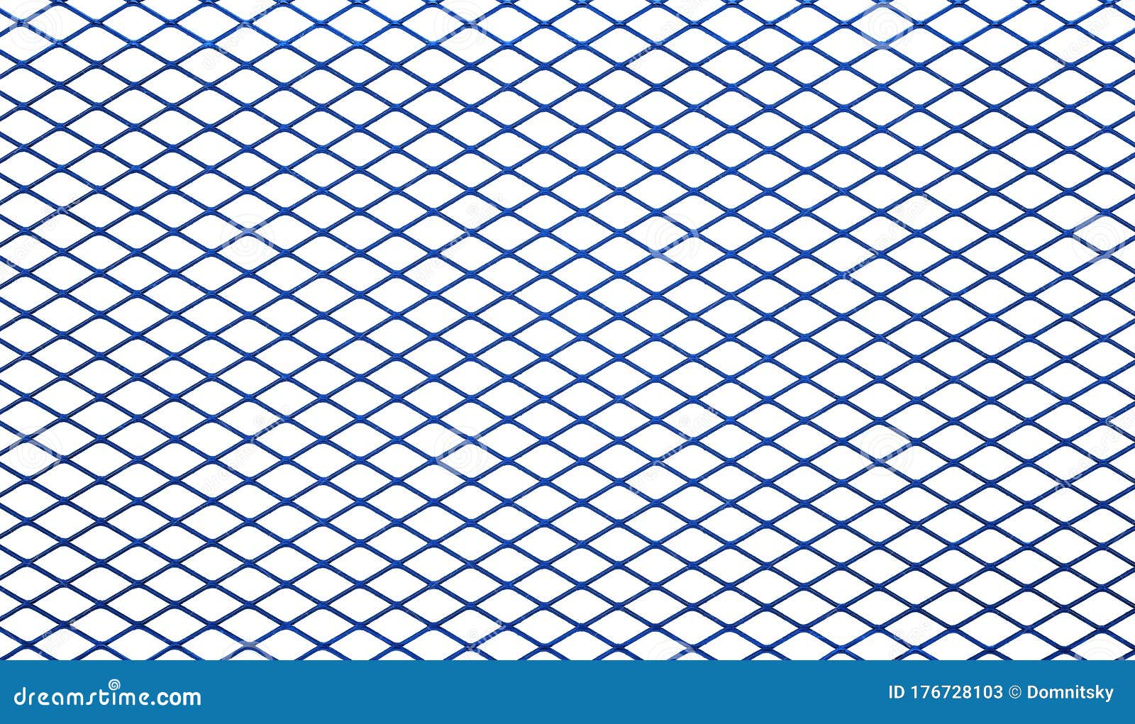 Texture of Blue Metal Mesh Isolated on White Background Stock Image ...