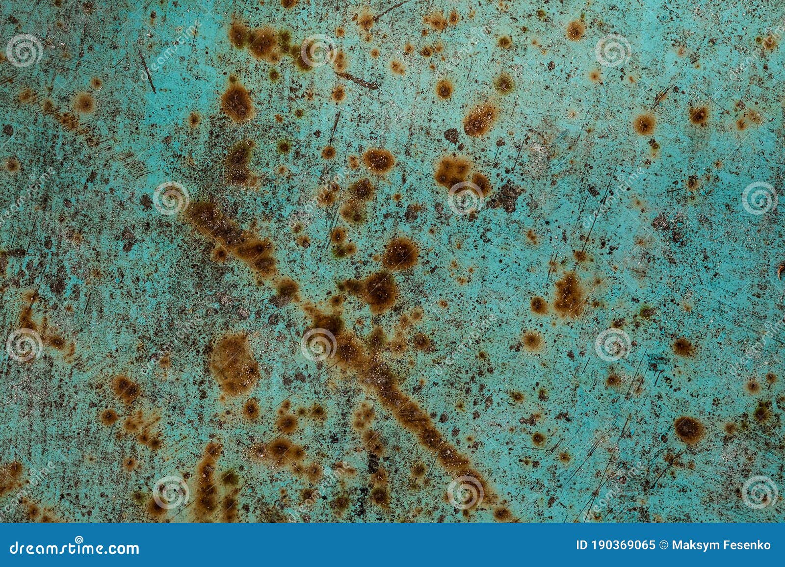 Texture of Blue Metal with Rust Spots of Different Sizes on it Stock ...
