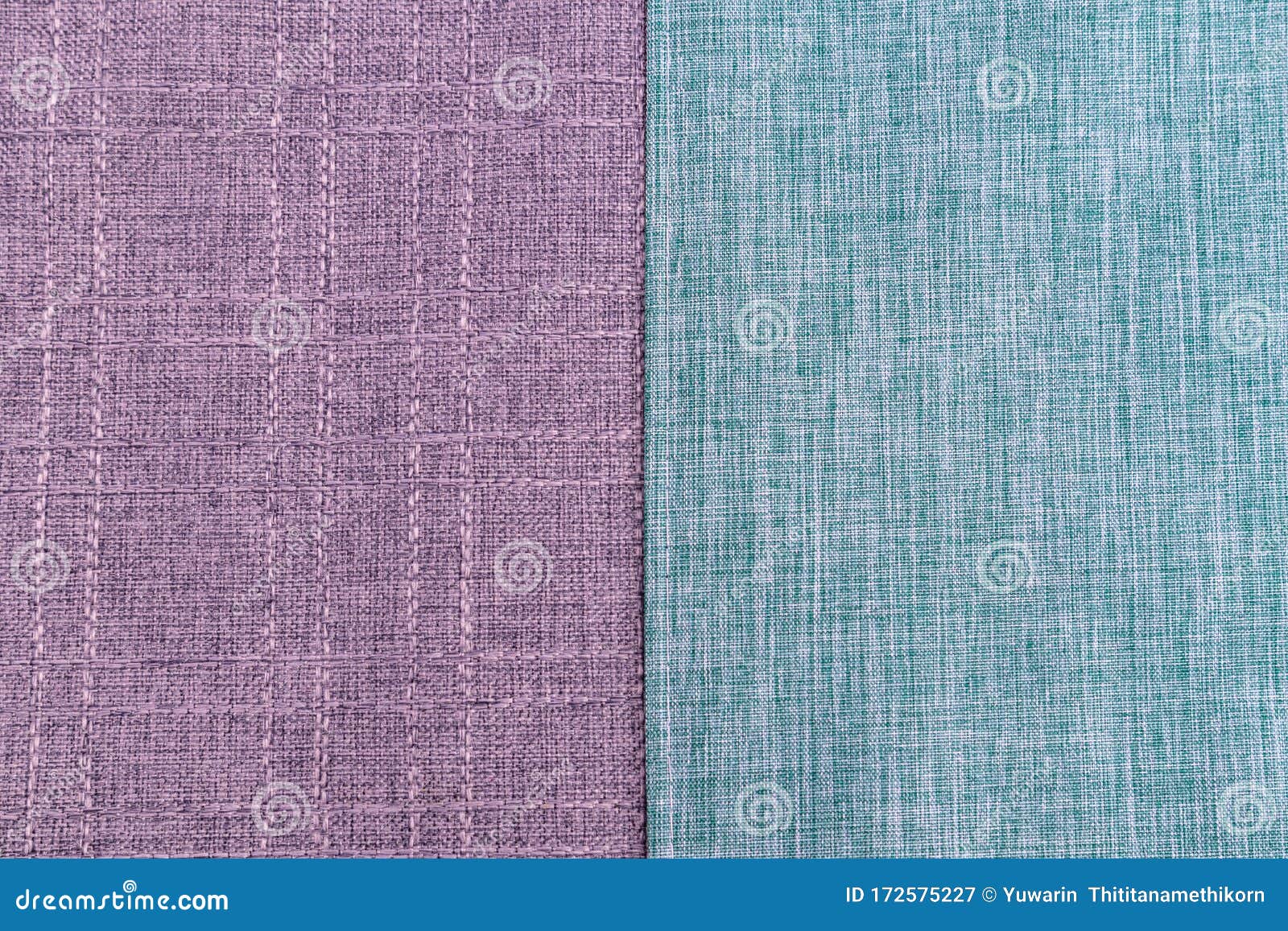 Details of a Texture of a Blue and Purple Striped Fabric, Tablecloth ...