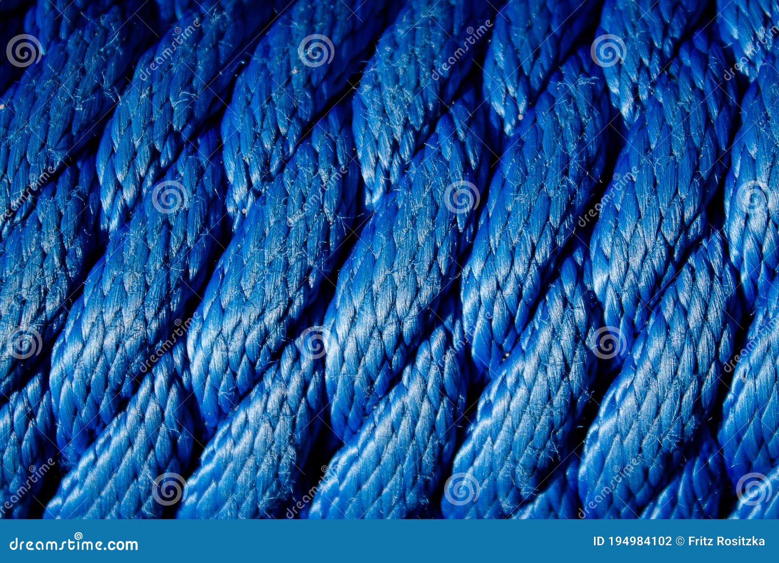 Texture of a blue rope. stock photo. Image of natural - 194984102