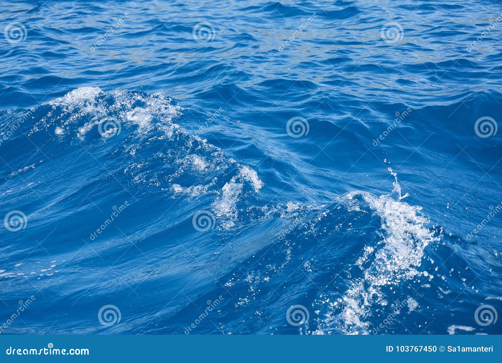 Texture of Blue Sea Foam Wave Stock Photo - Image of marine, texture ...