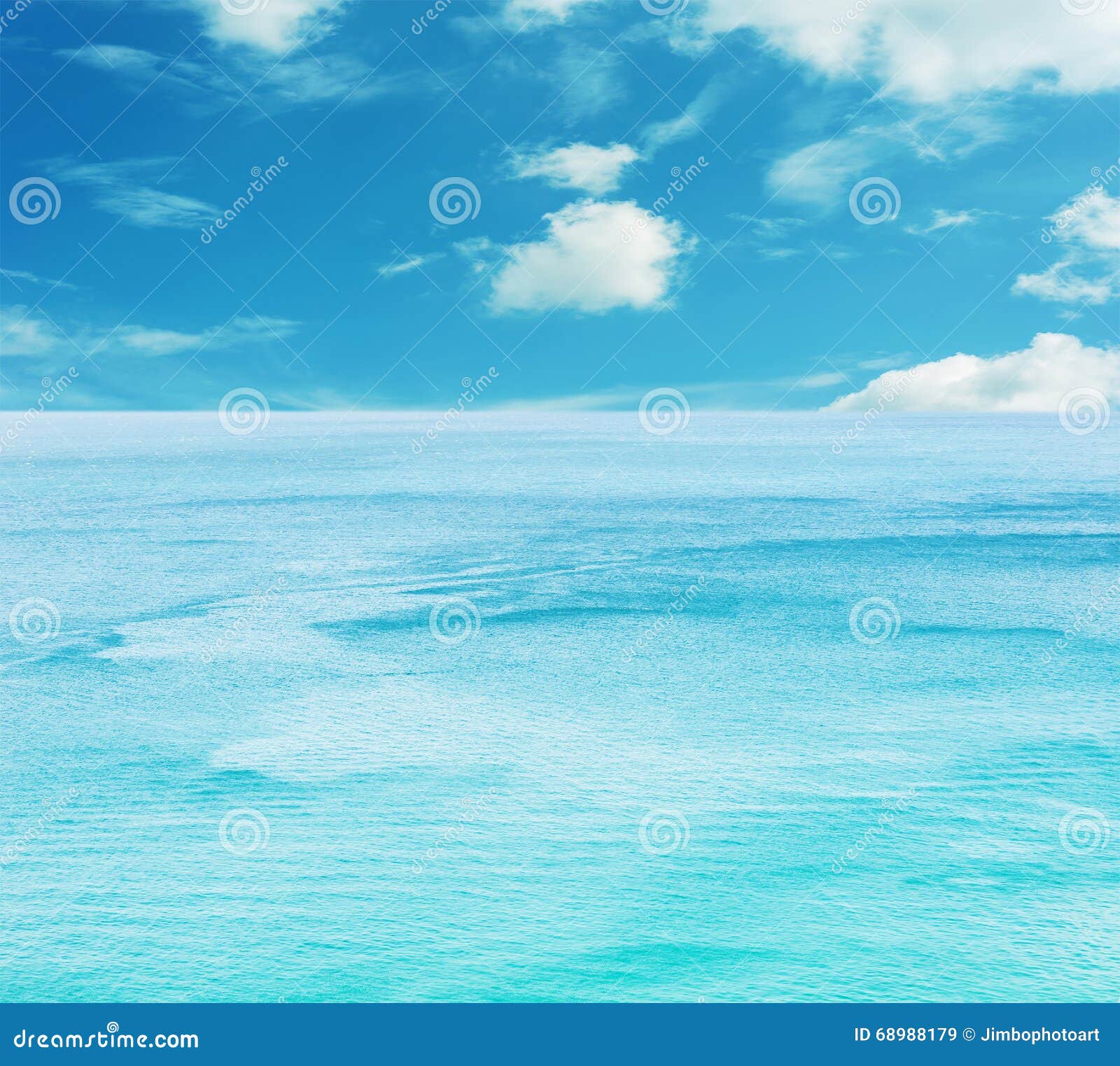 Texture of Blue Sea Water and Sky Stock Image - Image of background ...