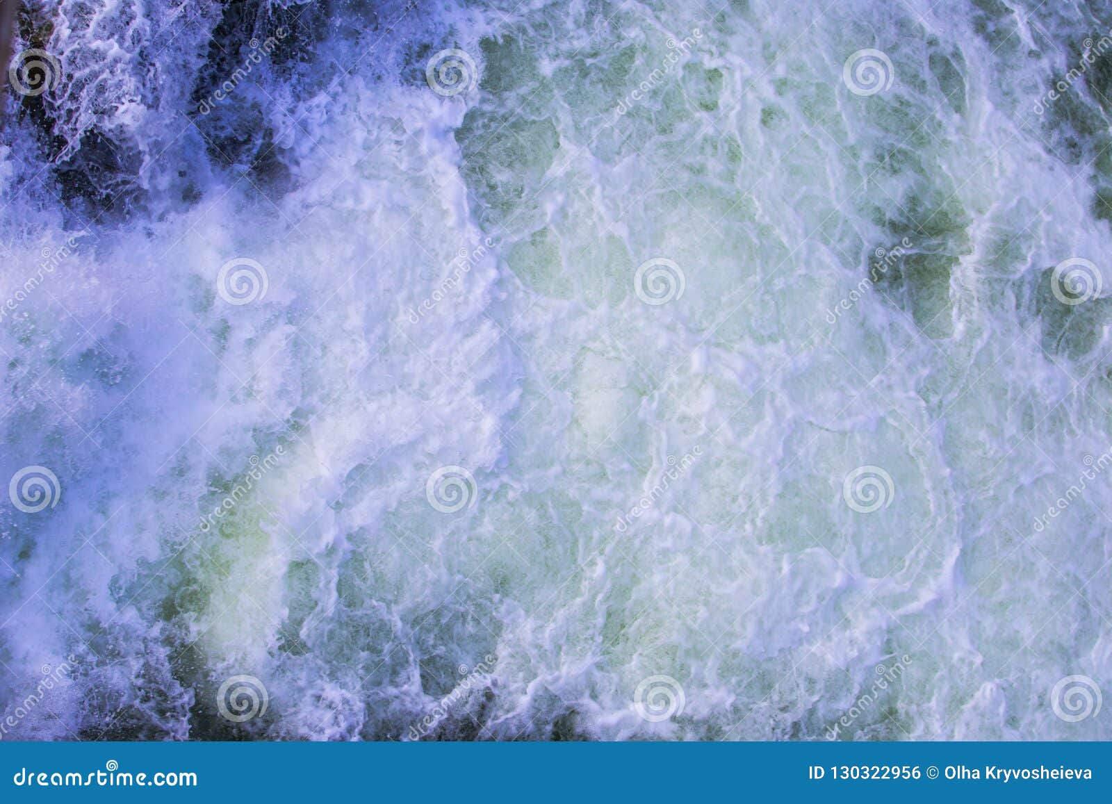 Texture of Boiling Water, Waterfall, Mountain River, Boiling Streams ...