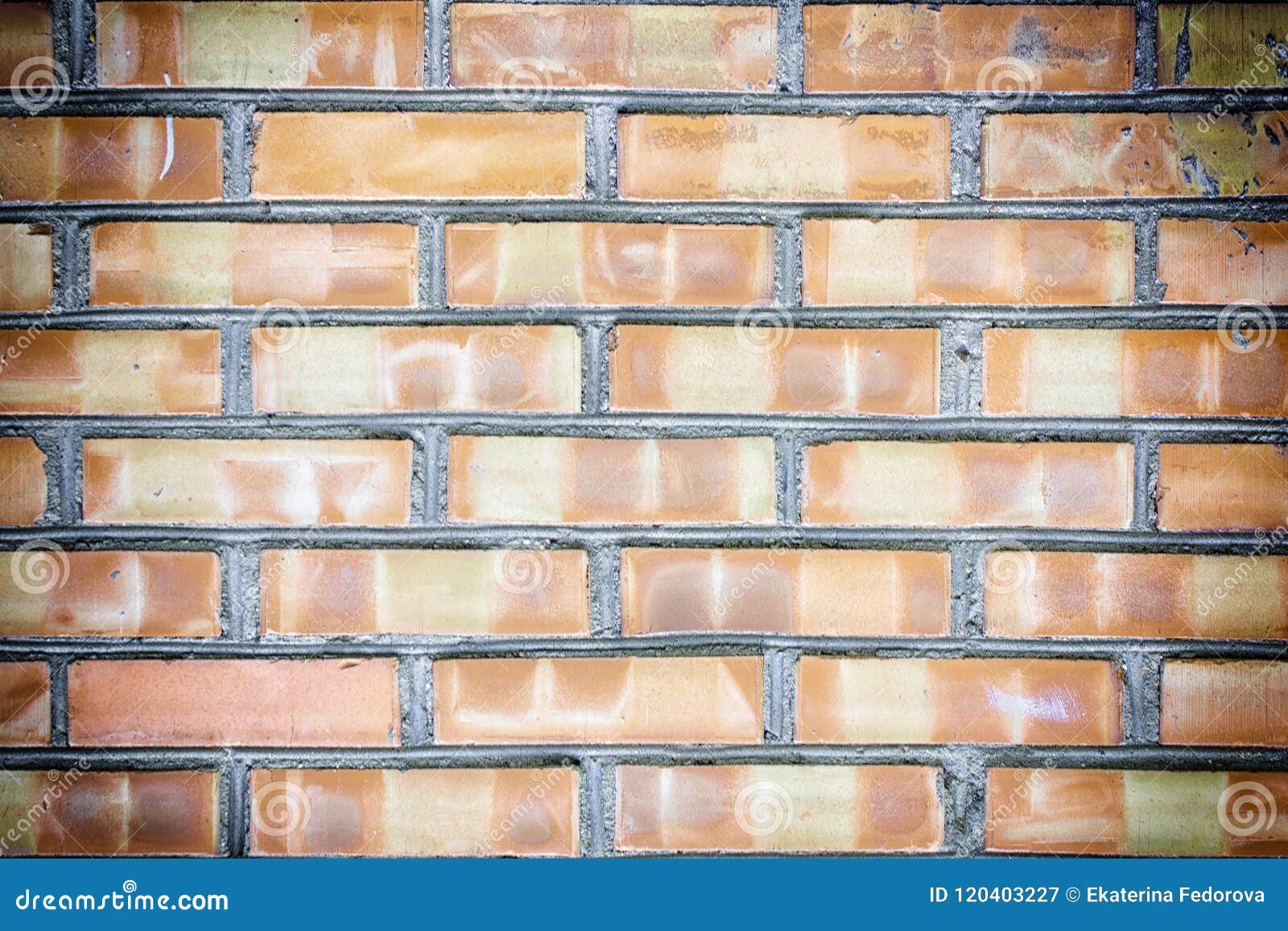 Texture of Brick Masonry. Walls of Unusual Spotted Bricks. Blank ...
