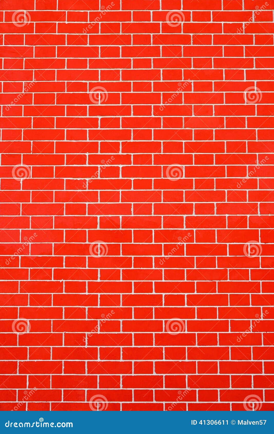 Texture Brick Wall Bright Red Color Stock Image - Image of brick ...