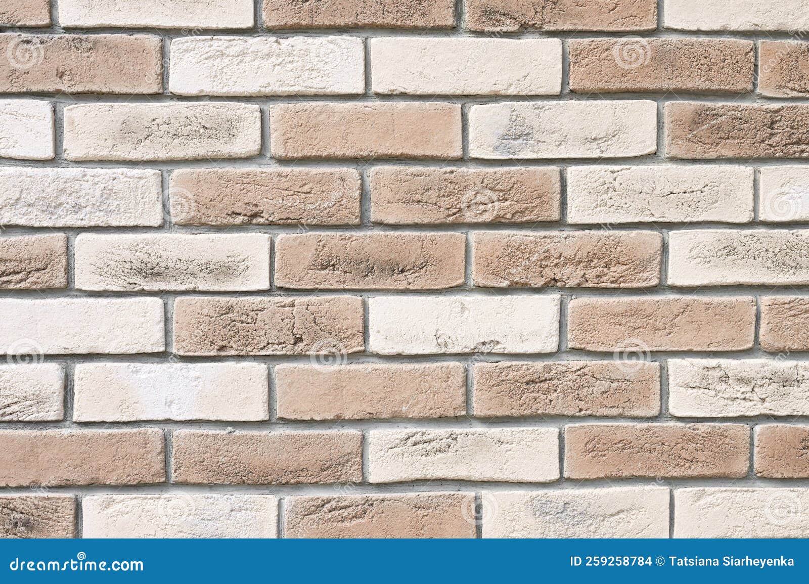 Texture of Brick Wall Close Up, Beige Bricks Background. Bricklaying ...