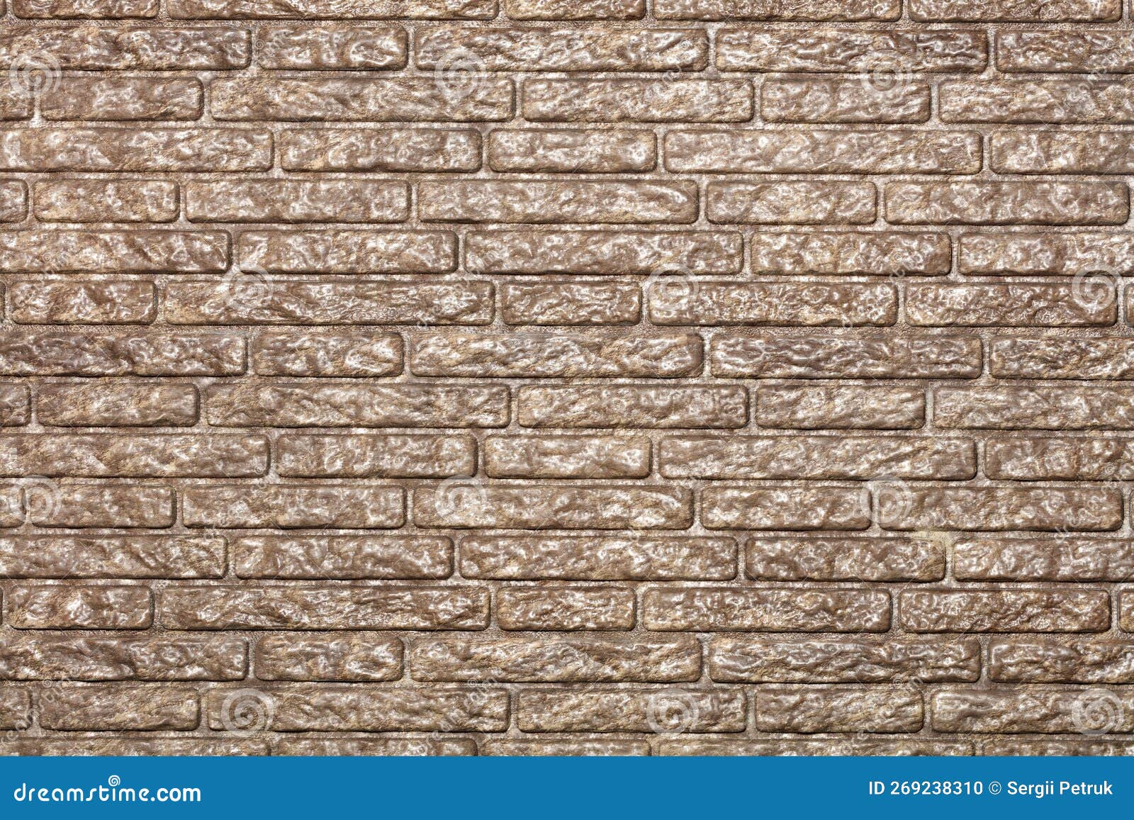 The Texture of a Brick Wall with a Decorative Chocolate-colored ...