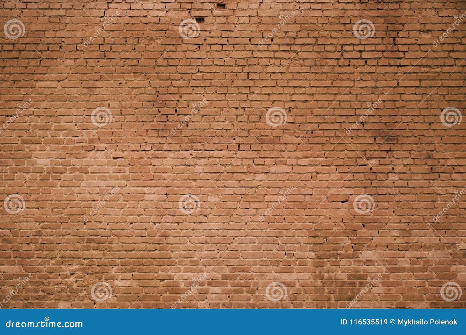 The Texture of the Brick Wall of Many Rows of Bricks Painted in Brown ...