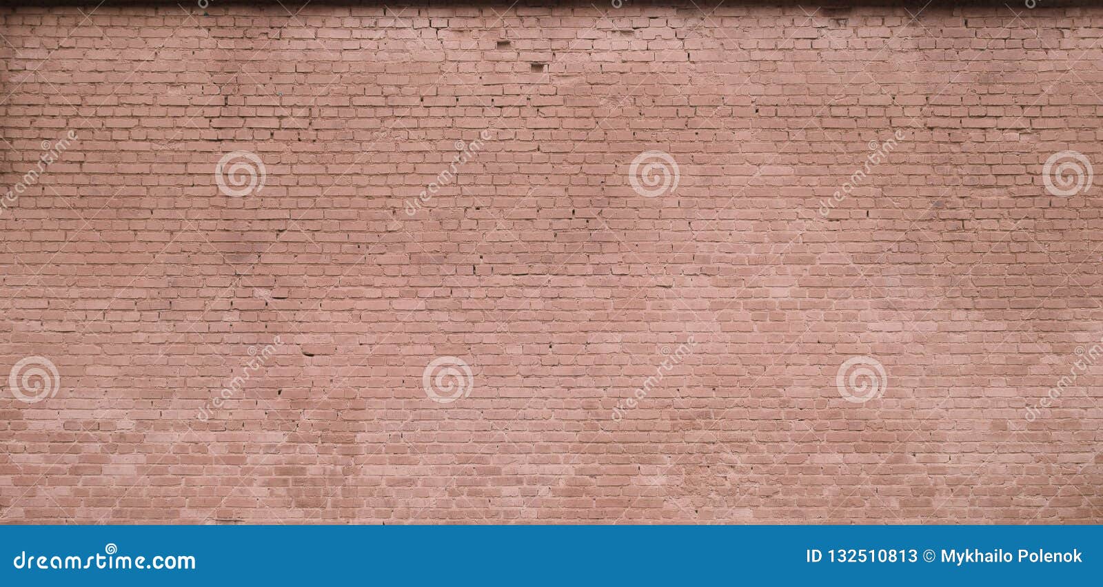 The Texture of the Brick Wall of Many Rows of Bricks Painted in Brown ...