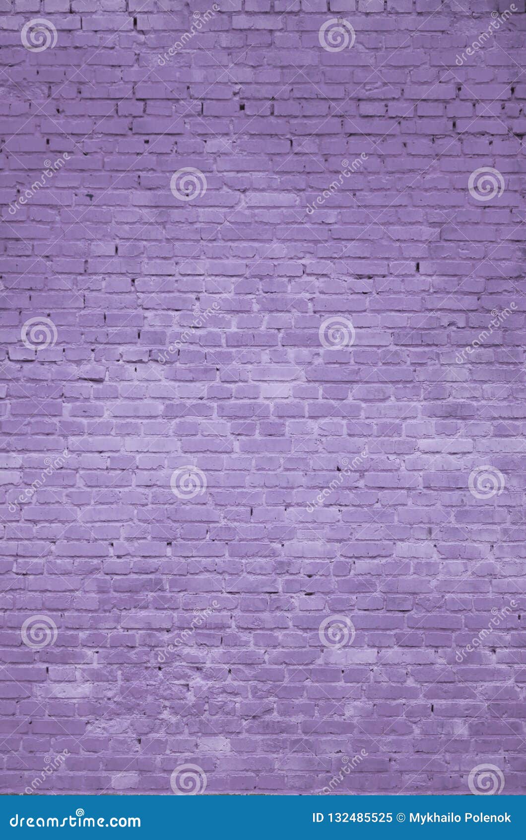 The Texture of the Brick Wall of Many Rows of Bricks Painted in Violet ...