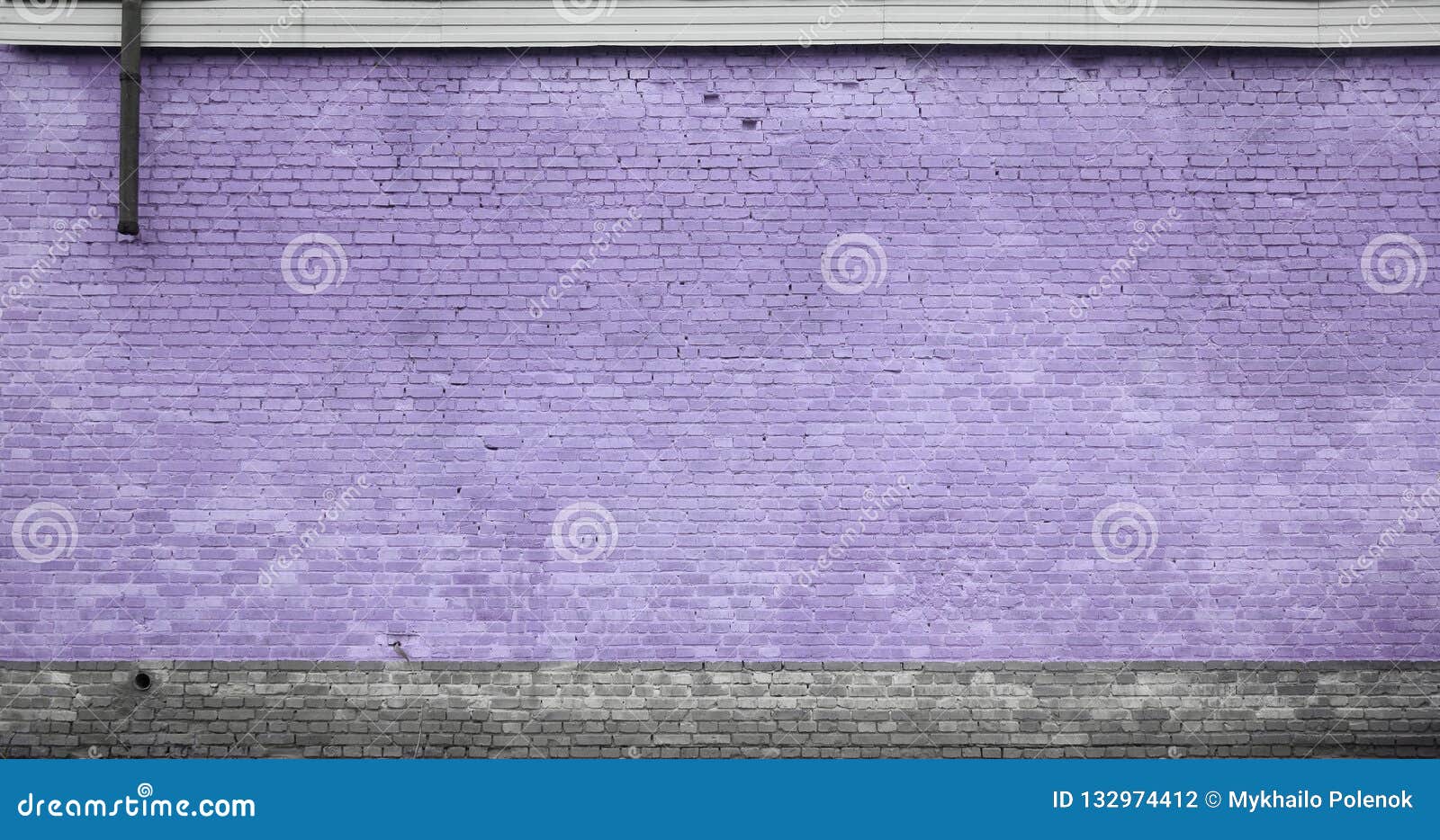 The Texture of the Brick Wall of Many Rows of Bricks Painted in Violet ...