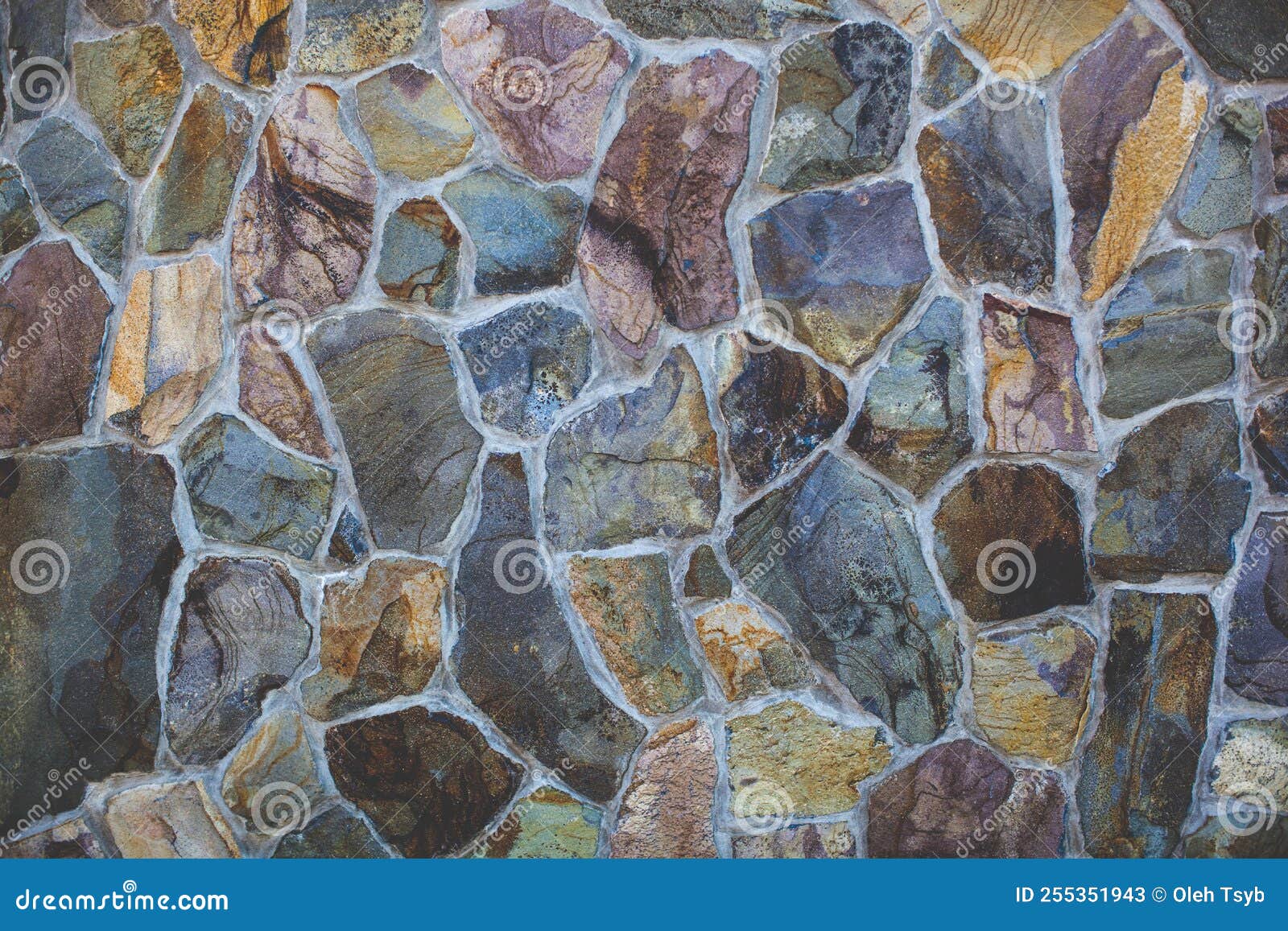 Texture of a Brick Wall from a Natural Stone. Stock Image - Image of ...