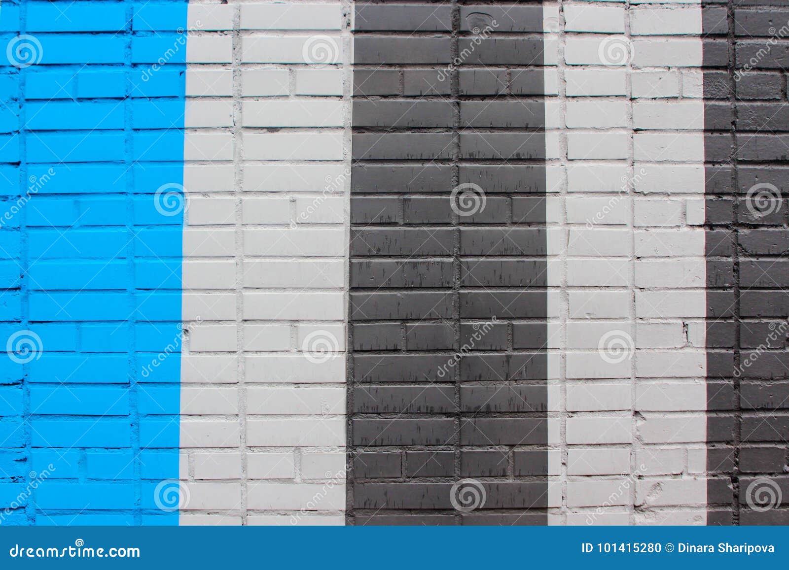 Texture of Brick Wall, Painting of Building in Stripes Stock Photo ...