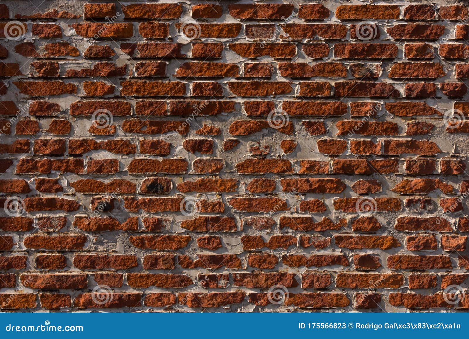 Texture Brick Wall of Red Color Stock Image - Image of background, home ...