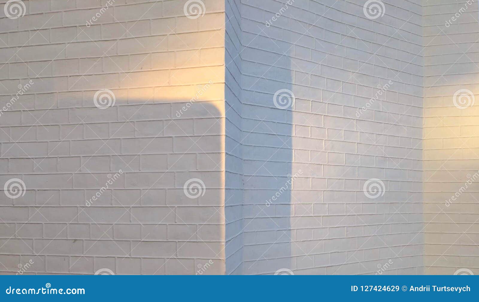 The Texture of a Brick Wall with Shadows Stock Image - Image of ...