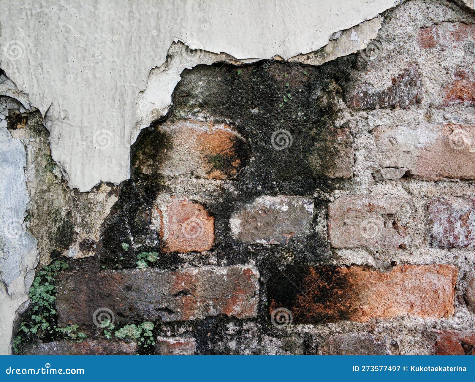 Texture of a Brick Wall with Signs of Fire Stock Image - Image of stone ...