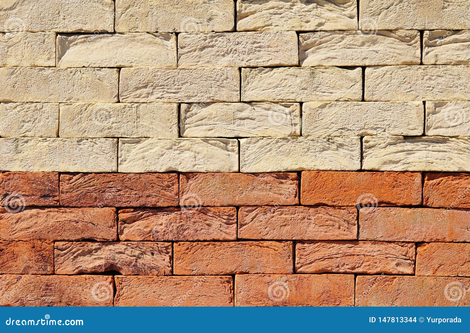 The Texture of the Brick Wall of Different Colors for Construction ...