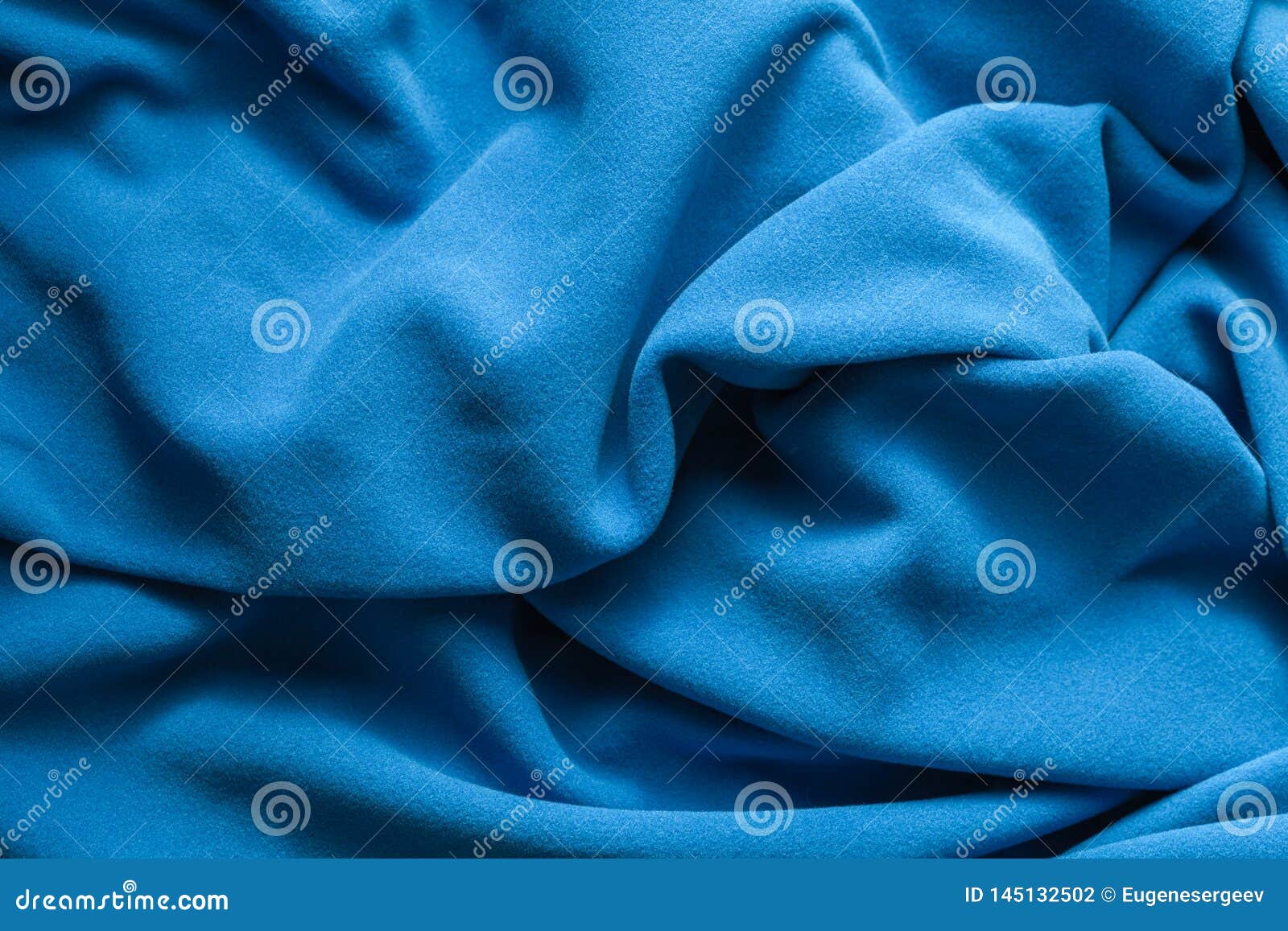 Texture of Bright Blue Fleece Stock Photo - Image of view, polyester ...