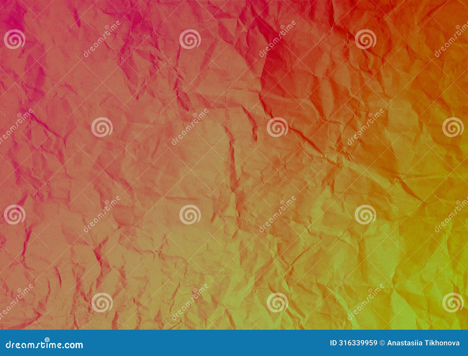 Texture of Bright Crumpled Paper with a Gradient Stock Image - Image of ...