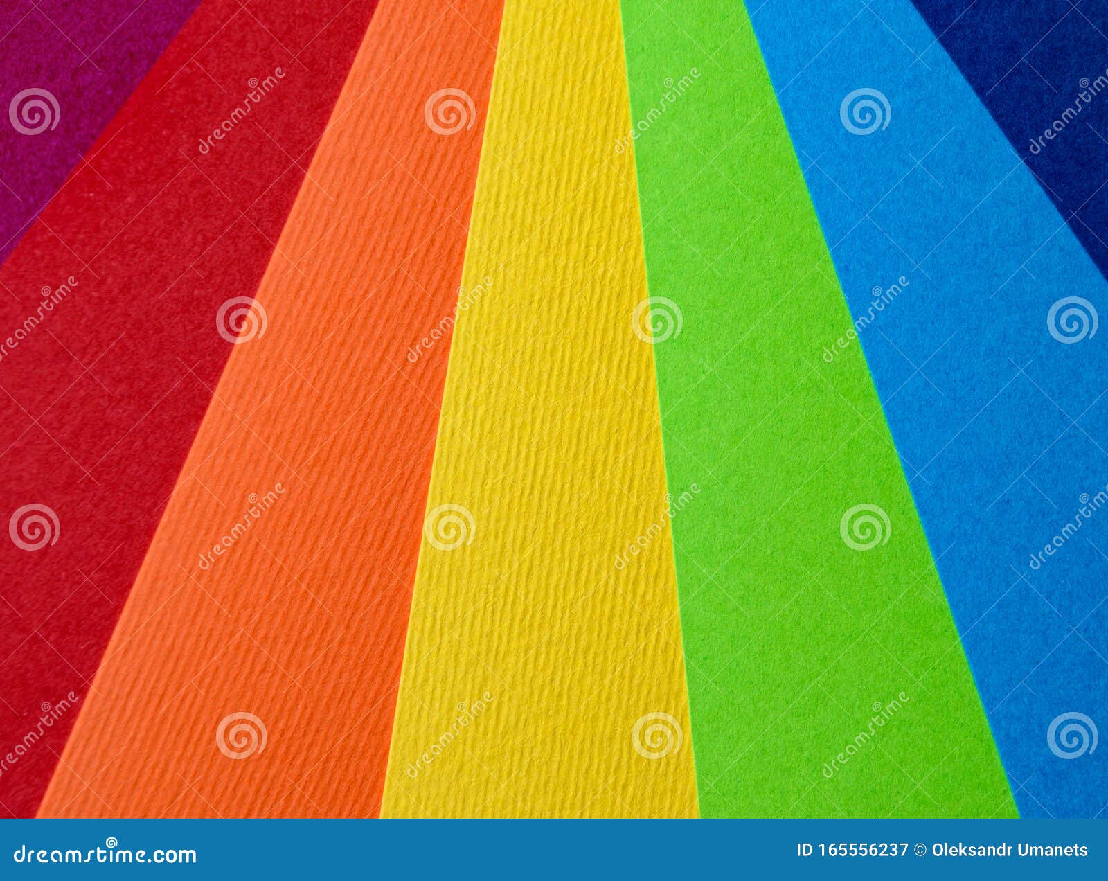 Texture of Bright Sheets of Color Cardboard Closeup Stock Image - Image ...