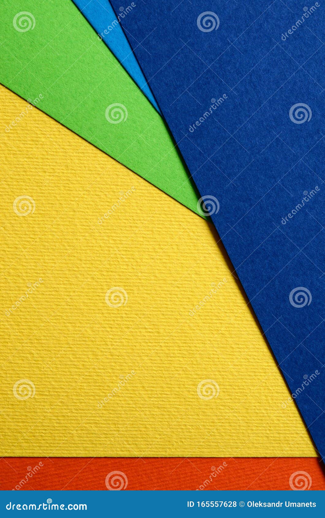 Texture of Bright Sheets of Color Cardboard Closeup Stock Photo - Image ...