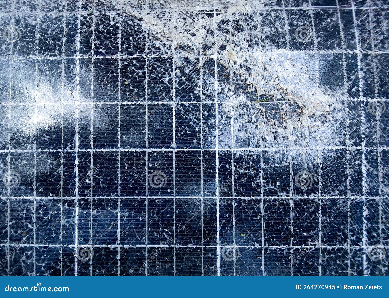 Texture of Broken Destroyed Solar Panel on the Ground. Stock Image ...