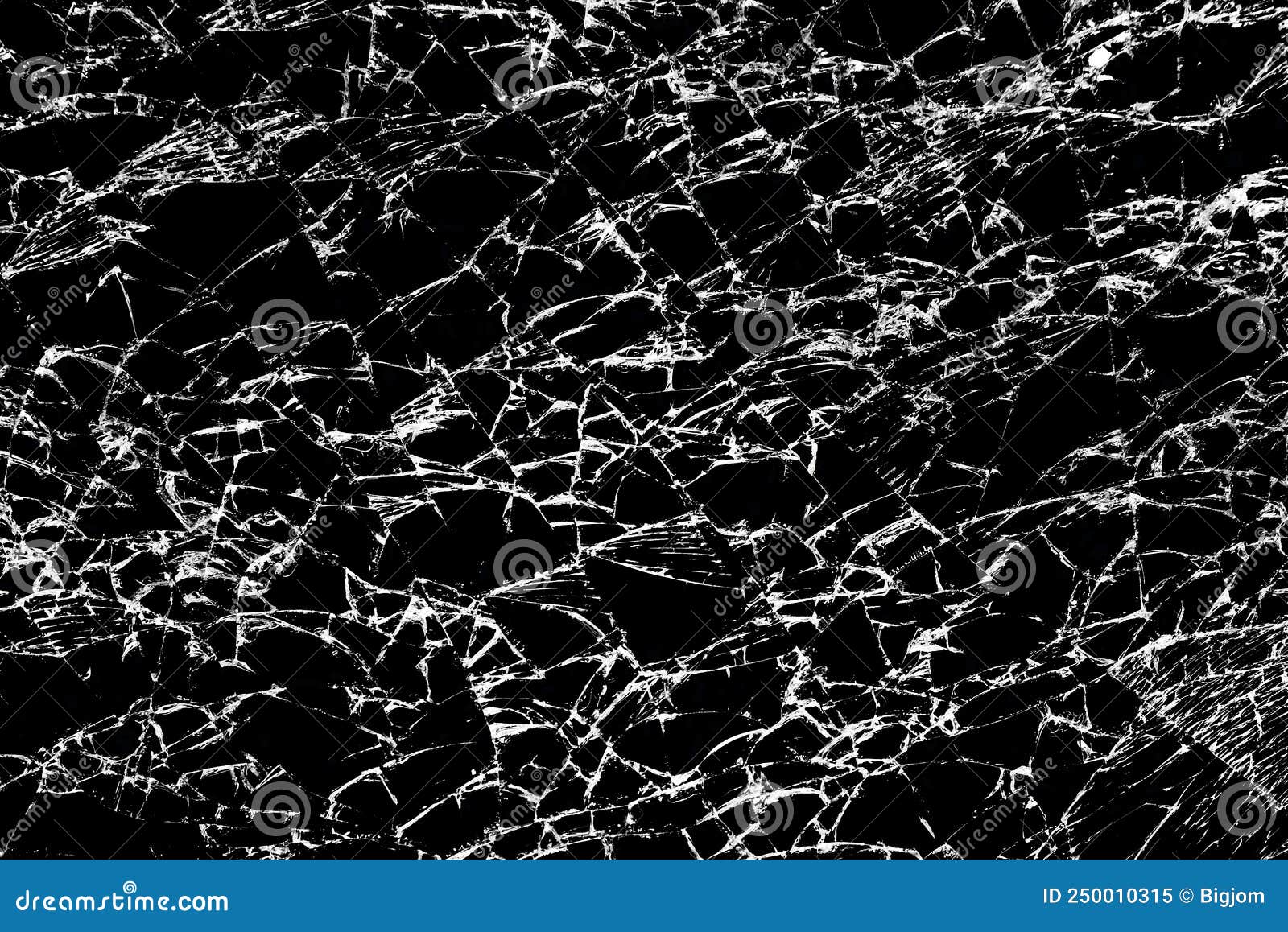 Texture Broken Glass With Cracks Broken Glass Abstract Black Background Stock Illustration