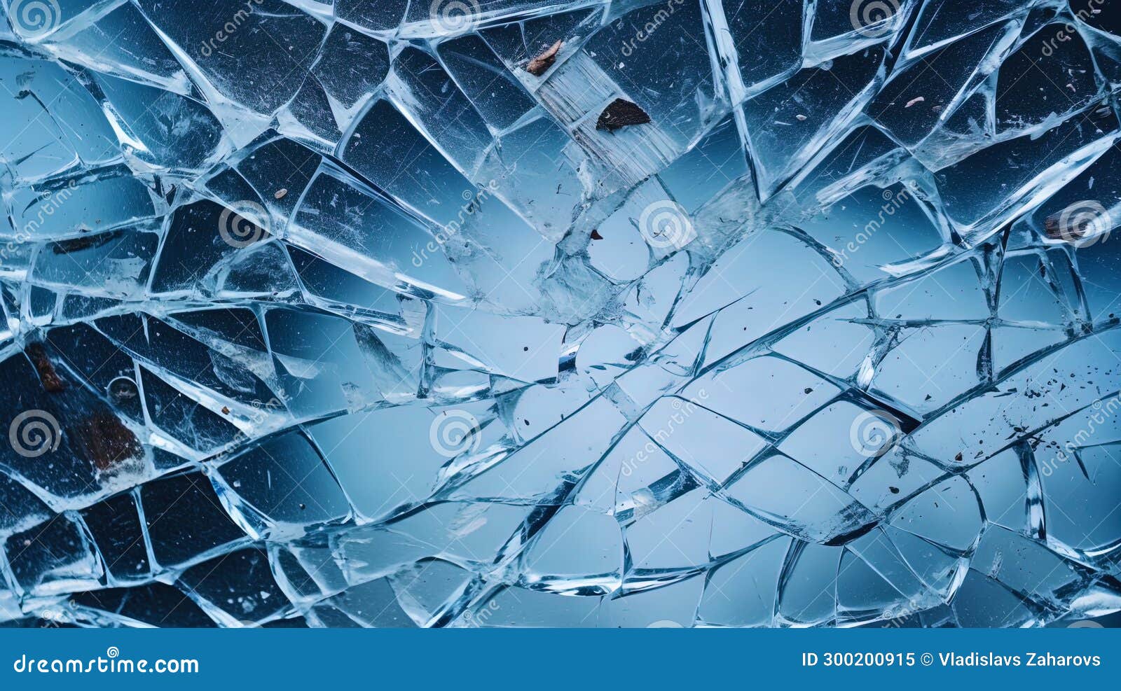 The Texture of Broken Glass with Scattered Fragments Stock Illustration ...