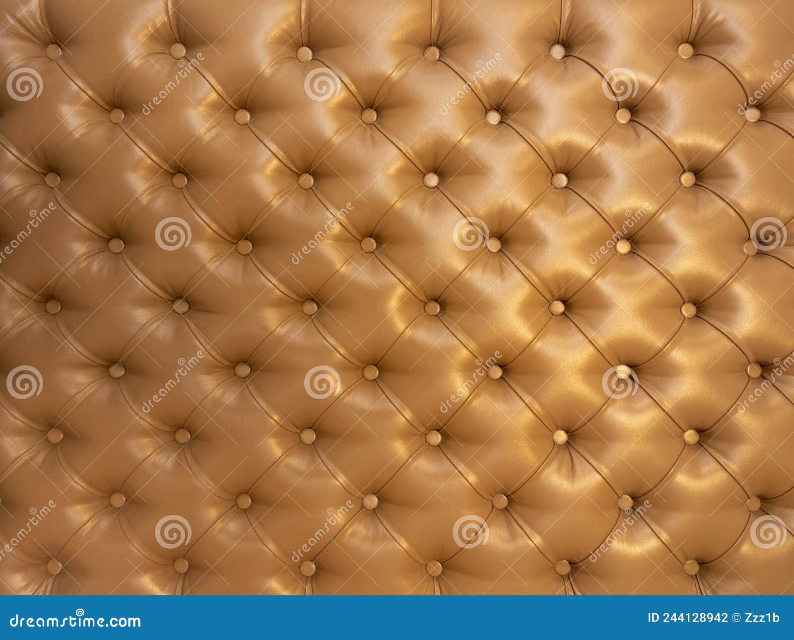 Texture Of Brown Beige Leather Background With Capitone Pattern, Full ...