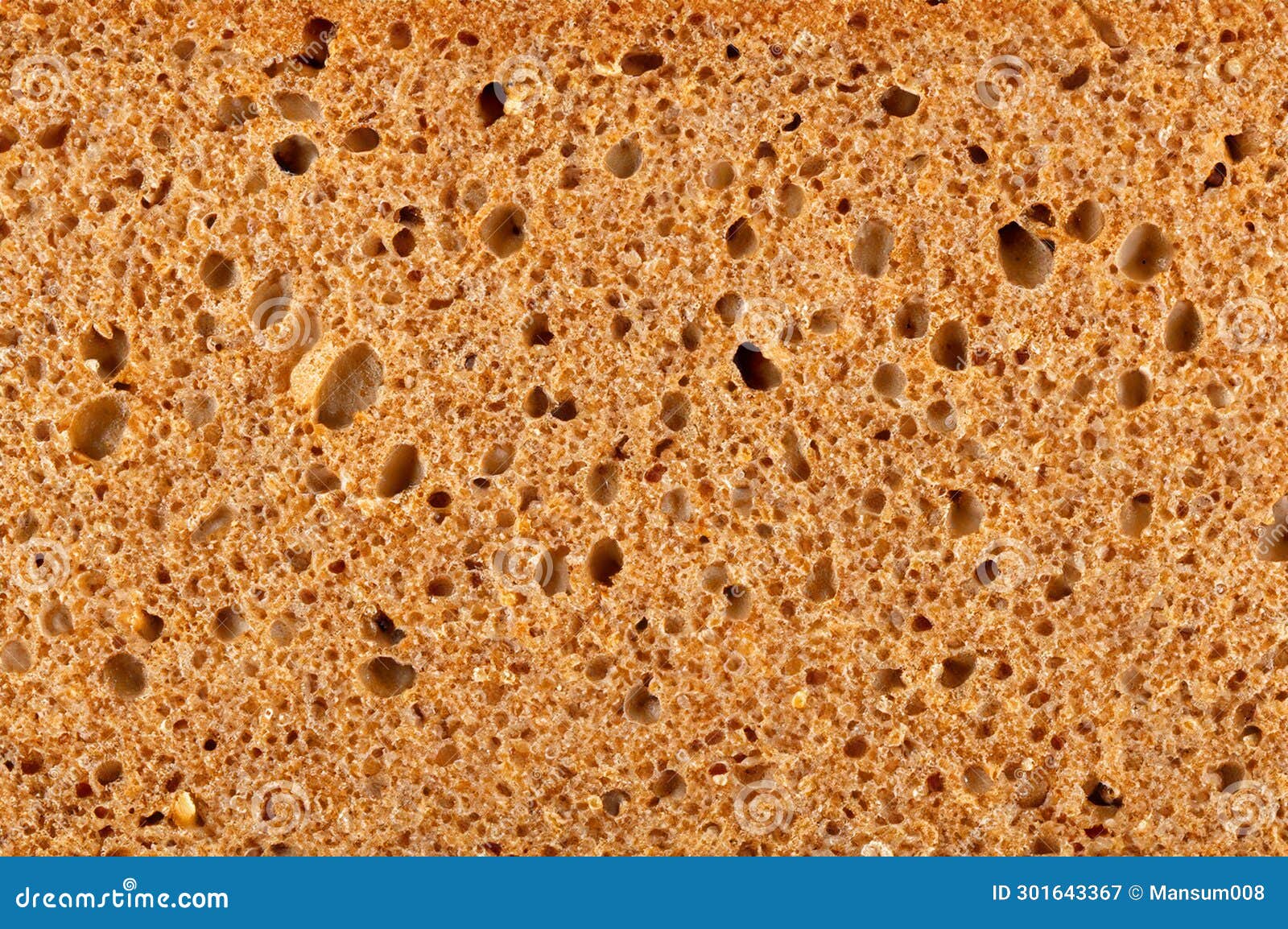 Texture of Brown Bread Baked from Rye Flour Stock Image - Image of high ...