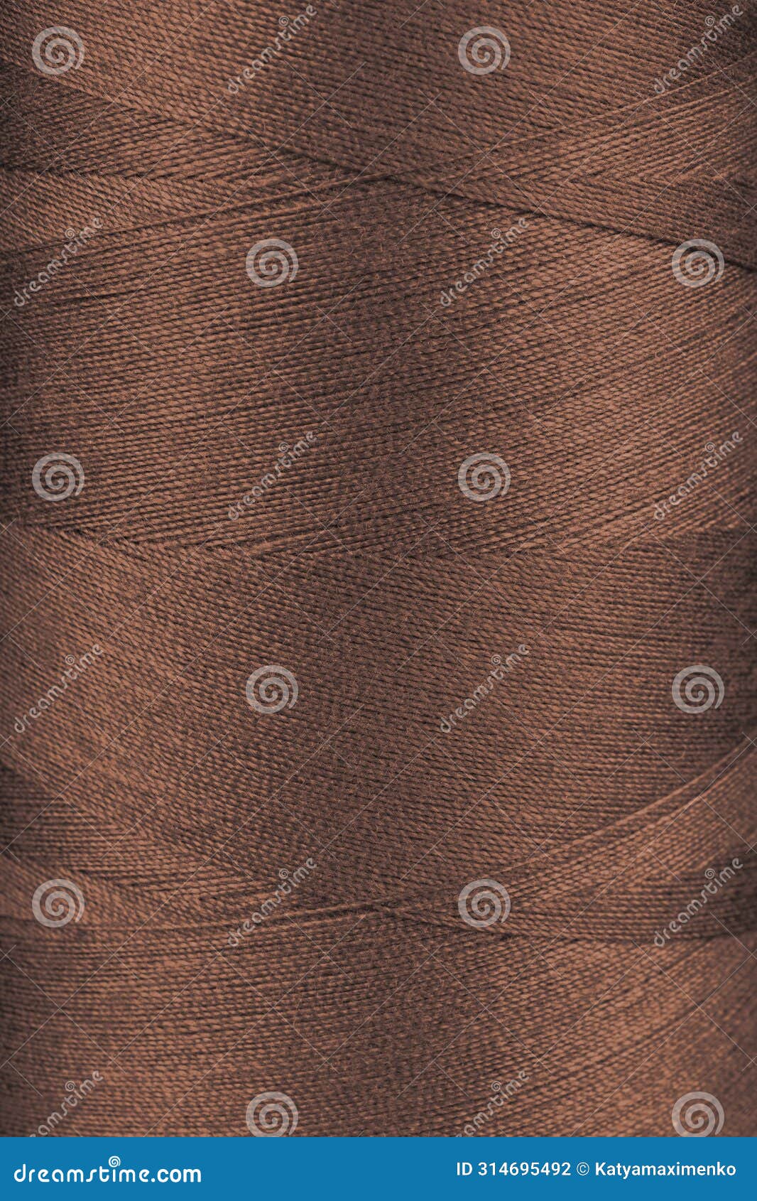 Texture of Brown Color Threads in Spool Close Up, Macro Stock Photo ...