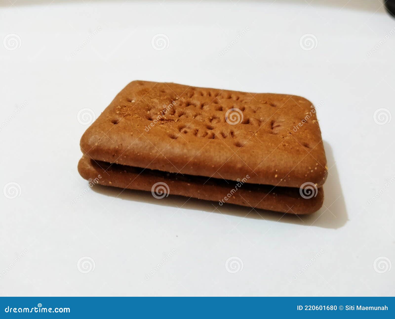 Biscuits with a Layer of Chocolate Inside Stock Photo - Image of ...