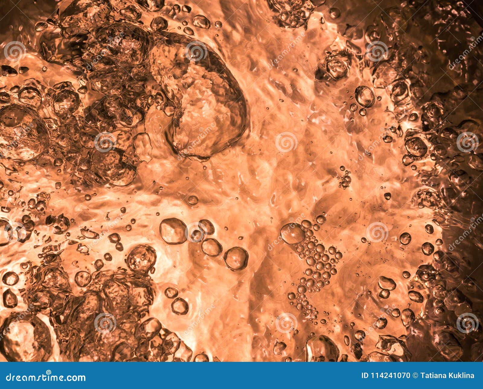 A Texture of Bubbling Water with Different Bubbles Stock Photo - Image ...