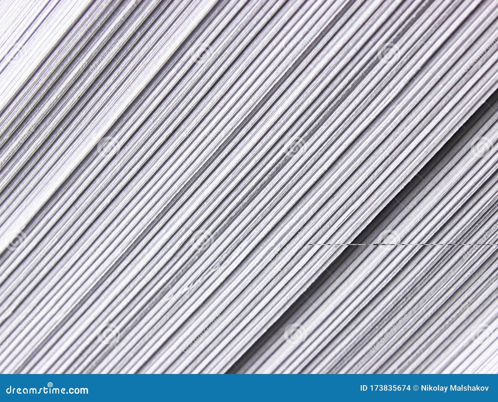 Texture Bundle of Sheets of Paper on the Side Stock Photo - Image of ...