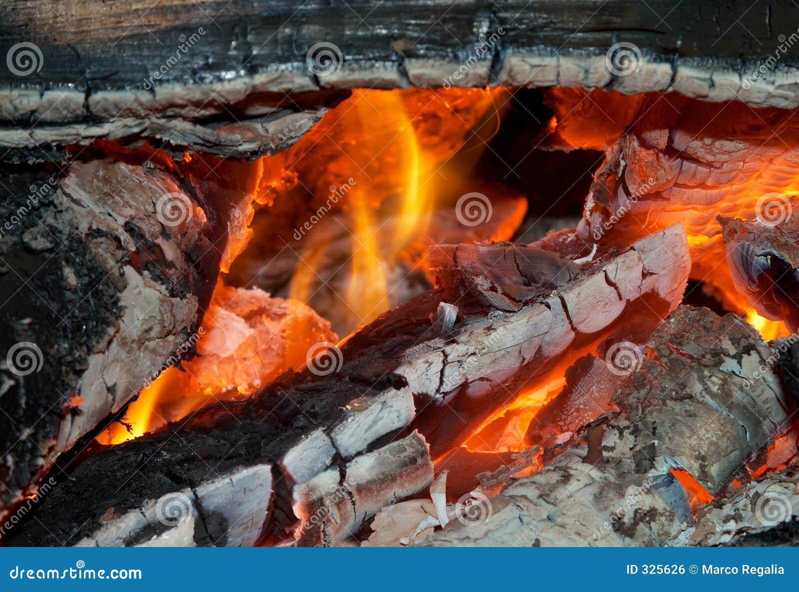 Texture of Burning Open Fireplace Stock Photo - Image of wood, lighted ...