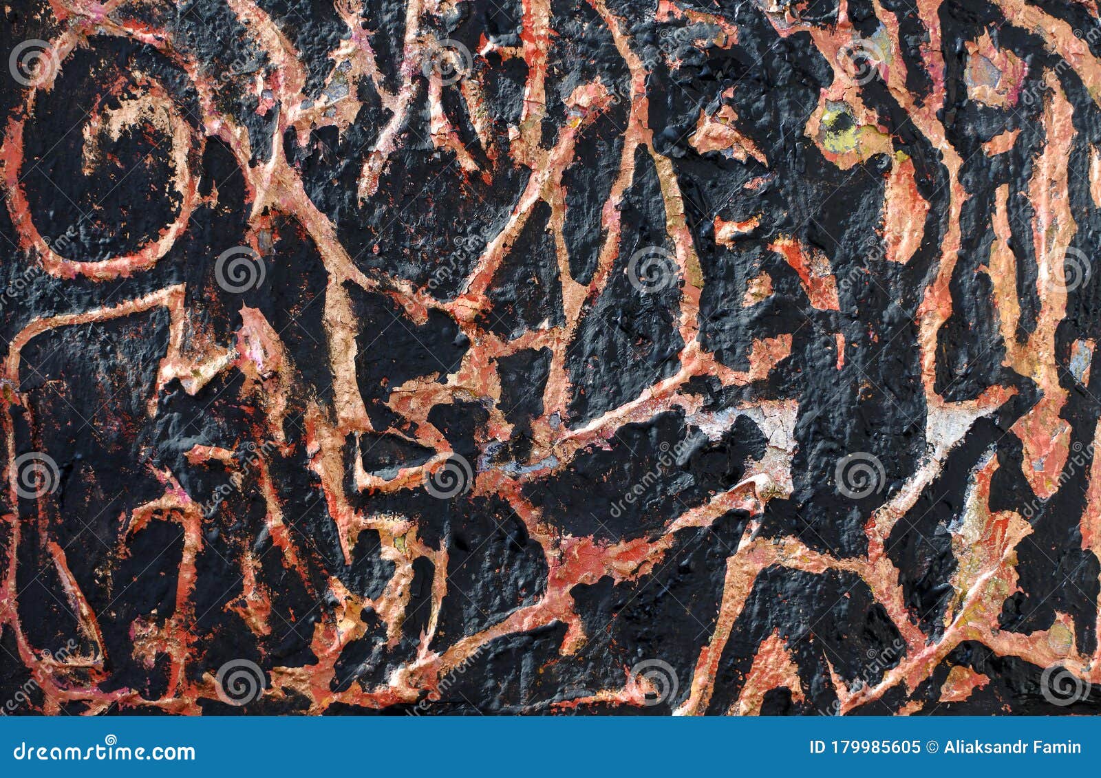 Texture of Burnt Antiques. Imitation of Burnt Paint on a Gilded Object ...