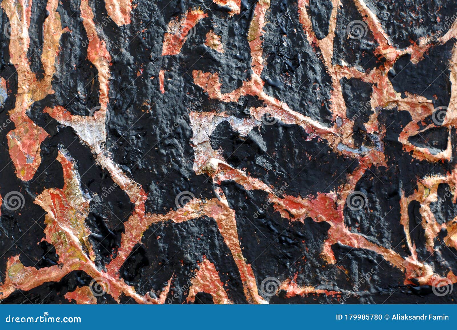 Texture of Burnt Antiques. Imitation of Burnt Paint on a Gilded Object ...