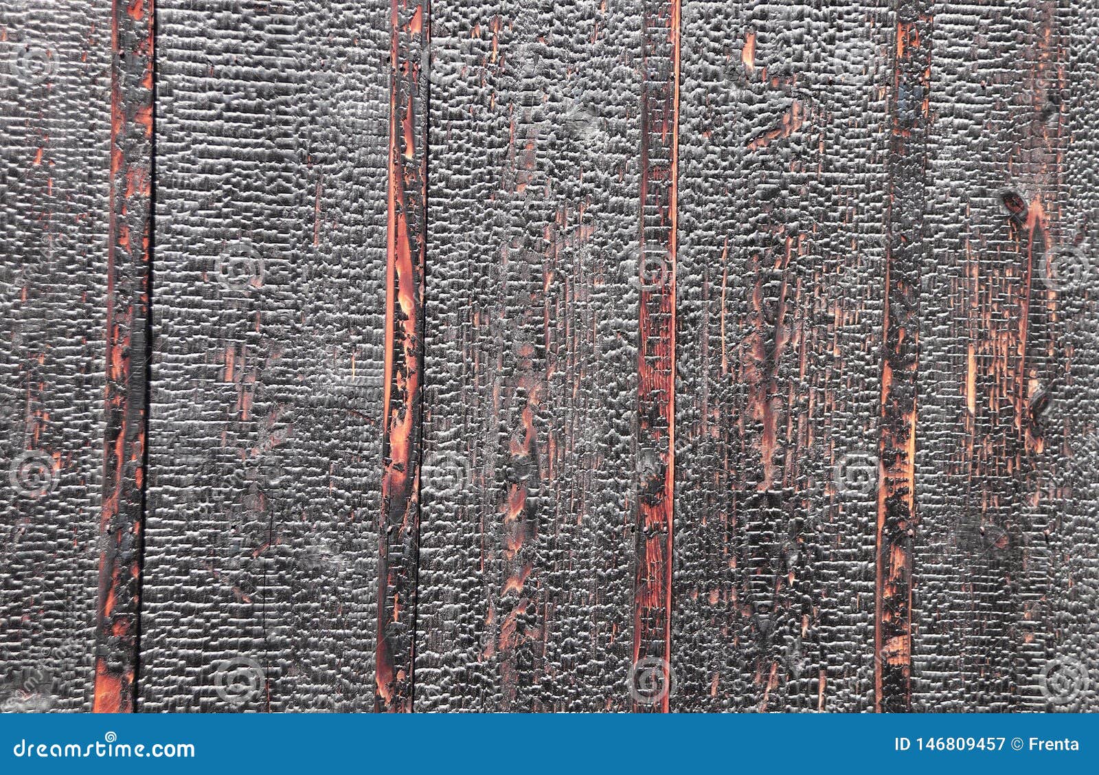 Texture of Burnt Wooden Boards Stock Image - Image of black, fire ...