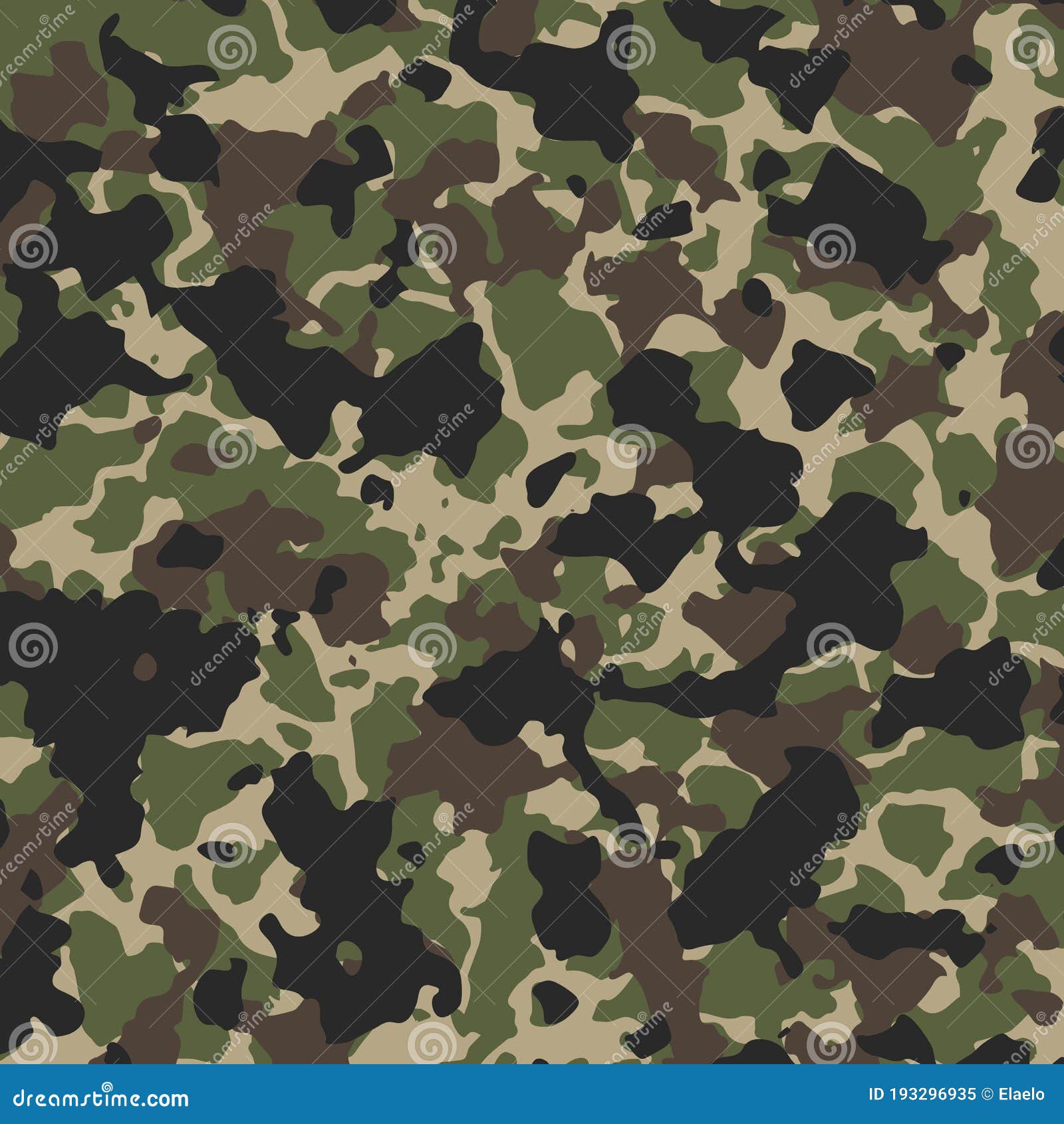 Texture Camouflage Military Repeats Army Stock Vector - Illustration of ...