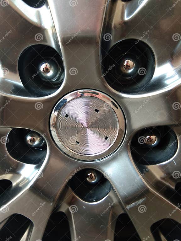 The Texture of the Car Wheels with Metal Stock Photo - Image of design ...